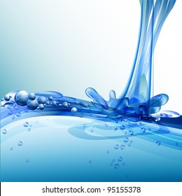 Dynamic Aqua Elements Special Editable Effect Stock Vector (Royalty ...