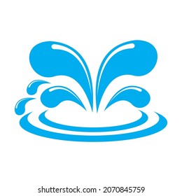 Splash Water Icon Vector Illustration Sign Stock Vector (Royalty Free ...