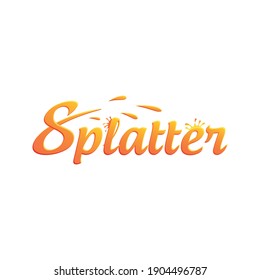 Splatter Logo Stylish Word Mark Logo Stock Vector (Royalty Free ...