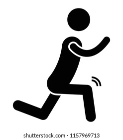 Split Lunge Glyph Vector Icon Stock Vector (Royalty Free) 1157969713 ...