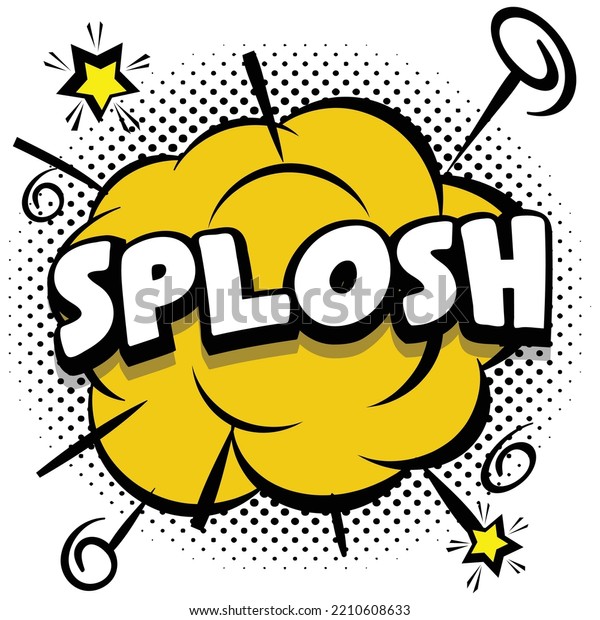 Splosh Comic Bright Template Speech Bubbles Stock Vector (Royalty Free ...