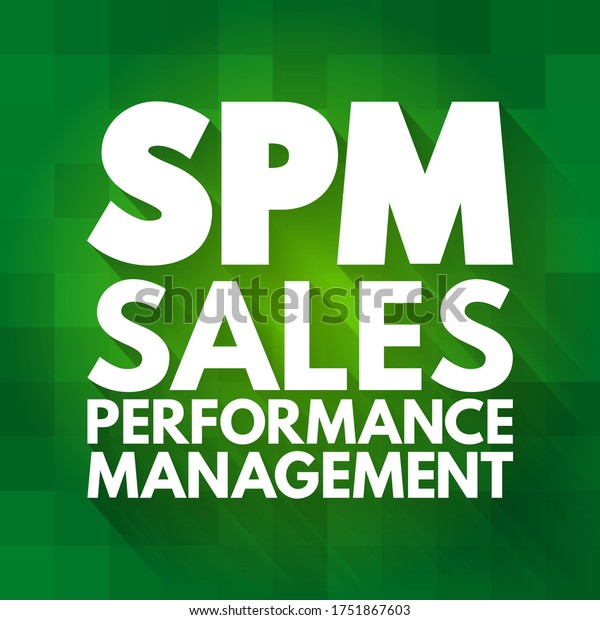 Spm Sales Performance Management Acronym Business Stock Vector (Royalty ...