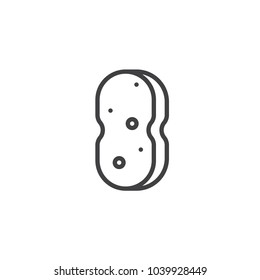 Sponge Outline Icon Linear Style Sign: vector de stock (libre de ...