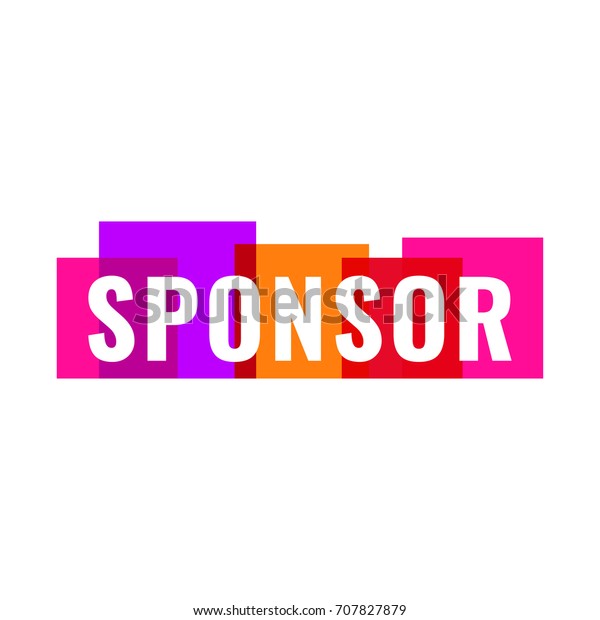 Sponsor Vector Illustration On White Background Stock Vector (Royalty ...