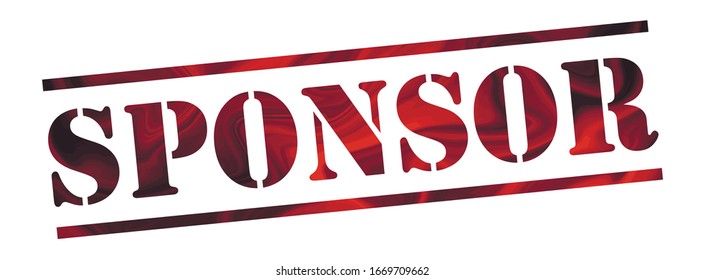 Sponsor Vector Stamp White Isolated Stock Vector (Royalty Free ...