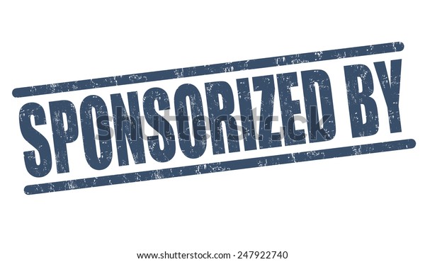 Sponsored By Grunge Rubber Stamp On Stock Vector (Royalty Free) 247922740