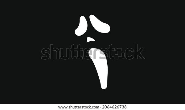 Spooky Background Wallpaper Themed Negative Space Stock Vector (Royalty ...