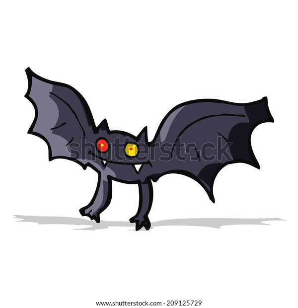 Spooky Cartoon Bat Stock Vector (Royalty Free) 209125729 | Shutterstock