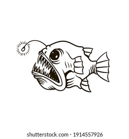 Spooky Fish Can Be Used Sketch Stock Vector (Royalty Free) 1914557926 ...