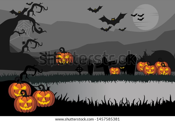 Spooky Halloween Backgrounds Silver Horror Background Stock Vector ...
