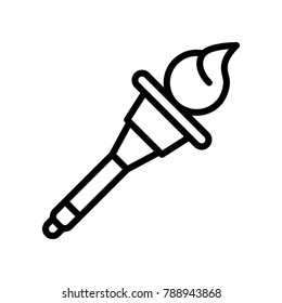 Spooky Torch Stock Vector (Royalty Free) 788943868 | Shutterstock