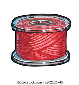 Spool Sewing Thread Vector Illustration Isolated Stock Vector (Royalty ...