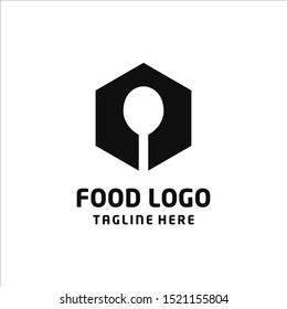 Spoon Food Logo Template Vector Illustration Stock Vector (Royalty Free ...