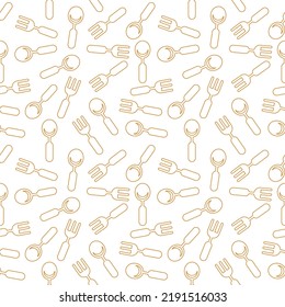 Spoon Fork Pattern Background Design Stock Vector (Royalty Free ...