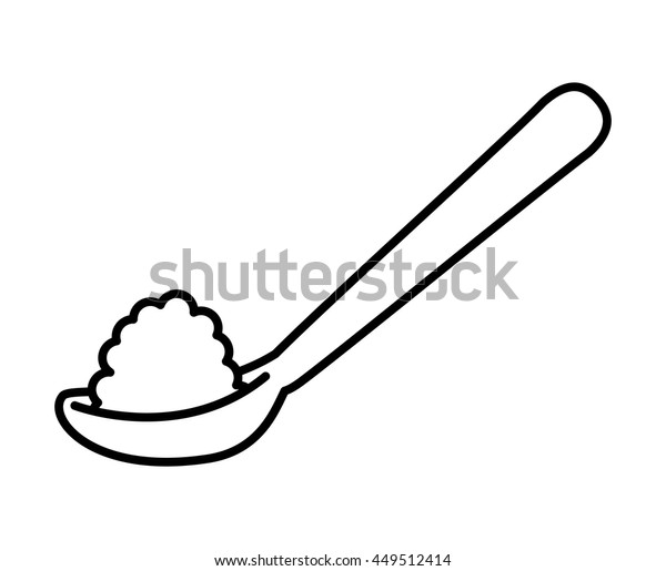 Spoon Sugar Isolated Icon Design Vector Stock Vector (Royalty Free ...