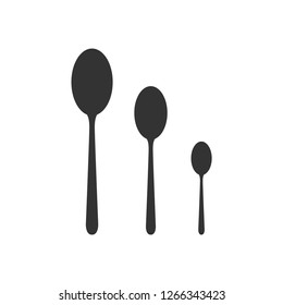 Spoons Vector Isolated Set Different Sizes: เวกเตอร์สต็อก (ปลอดค่า ...