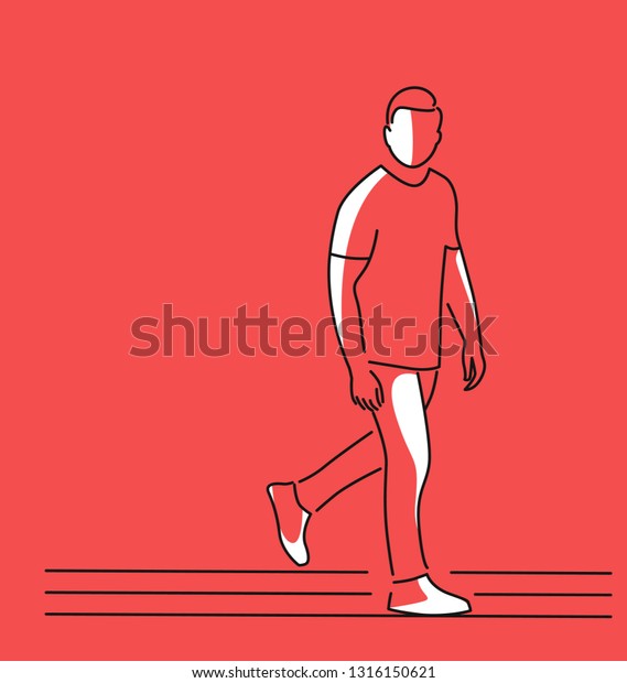 Sport Activity Line Drawing Vector Illustration Stock Vector (Royalty ...