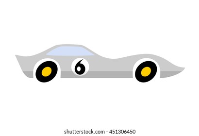 Rally Racing Cars Silhouette Style Tyre Stock Vector (Royalty Free ...