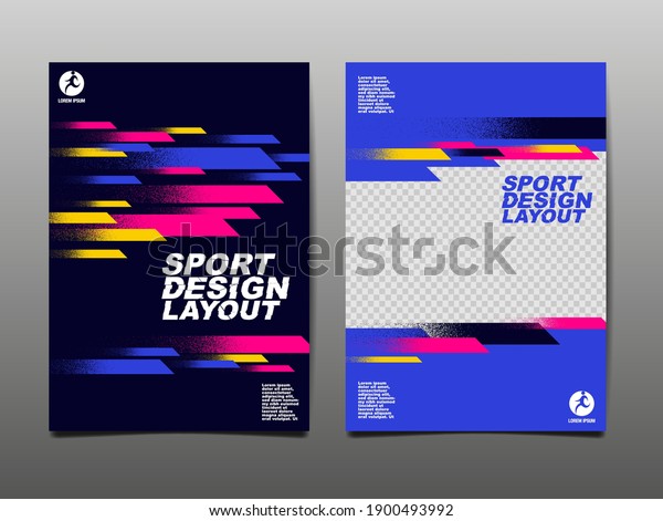 Sport Design Layout Template Design Sport Stock Vector (Royalty Free ...