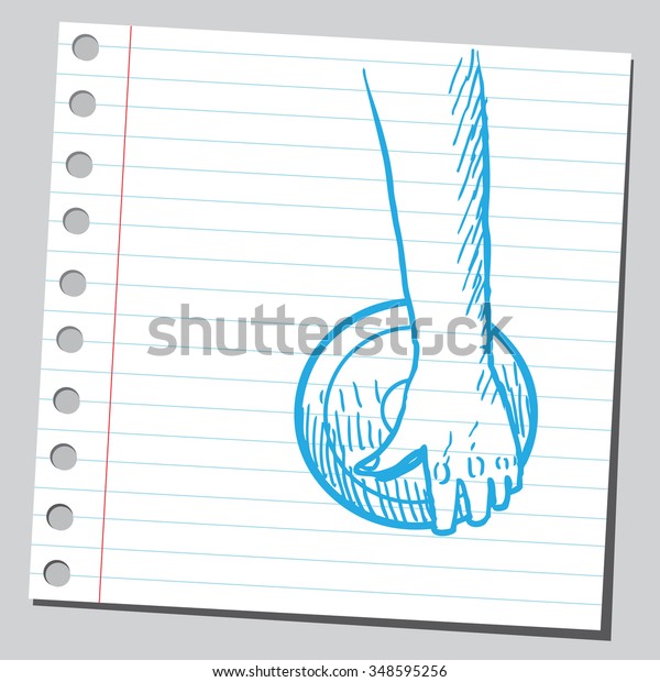 Sport Discus Hand Athlete Stock Vector (Royalty Free) 348595256 ...