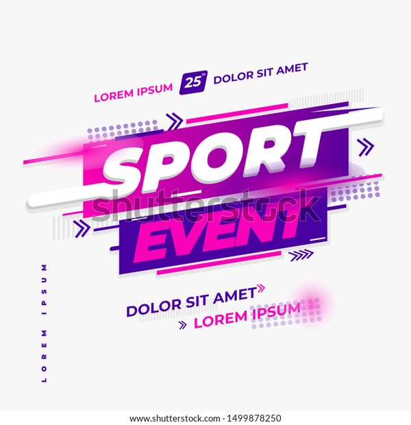 Sport Event Design Vector Annual Year Stock Vector (Royalty Free ...