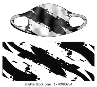 Sport Face Mask Vector Template Illustration Stock Vector (Royalty Free ...