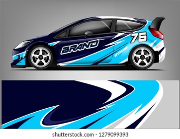 Sport Hatchback Wrap Design Abstract Racing Stock Vector (Royalty Free ...