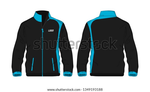 Sport Jacket Blue Black Template Design Stock Vector (Royalty Free ...
