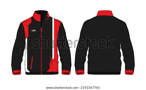 Sport Jacket Red Black Template Shirt Stock Vector (Royalty Free ...