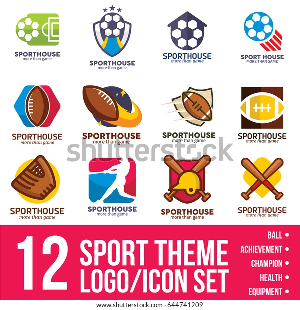Sport Logo Icon Bundle Stock Vector (Royalty Free) 644741209 | Shutterstock
