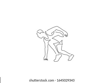 Sport Man Line Drawing Vector Illustration: เวกเตอร์สต็อก (ปลอดค่า ...