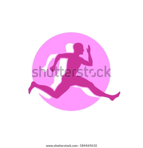Sport Man Logo Design Stock Vector (Royalty Free) 584469610 | Shutterstock