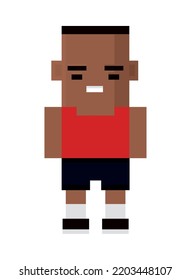Sport Man Pixel 8 Bit Icon Stock Vector (Royalty Free) 2203448107 ...