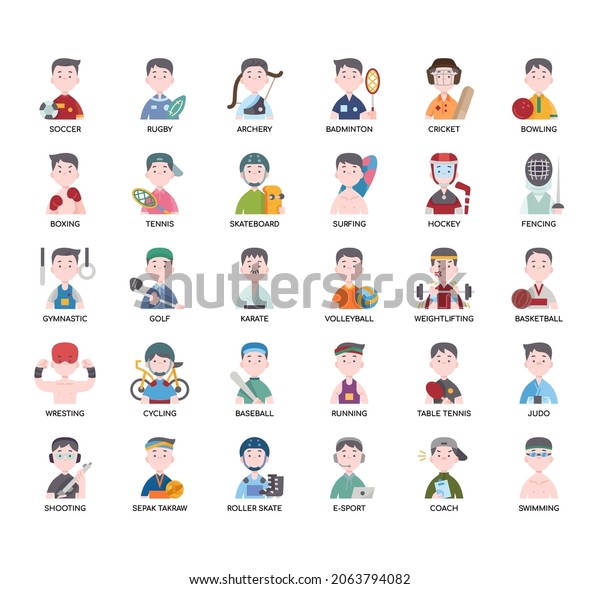 Sport Man Thin Line Pixel Perfect Stock Vector (Royalty Free ...