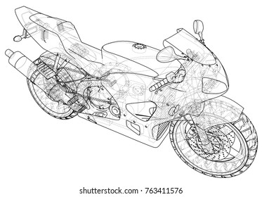 515 Motorcycle wireframe Images, Stock Photos & Vectors | Shutterstock