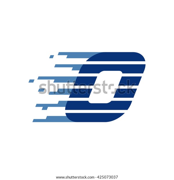 Sport Number Zero Logo Fast Speed Stock Vector (Royalty Free) 425073037 ...