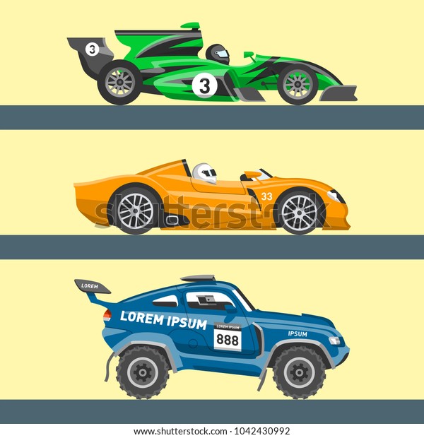 Sport Race Car Vector Speed Automobile Stock Vector (Royalty Free ...