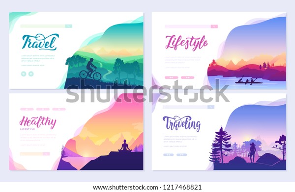 Sport Rest Day Vector Brochure Cards Stock Vector (Royalty Free ...