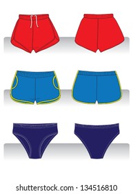 Sport Short Template Stock Vector (Royalty Free) 134516810