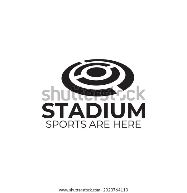Sport Stadium Logo Design Vector Template Stock Vector (Royalty Free ...