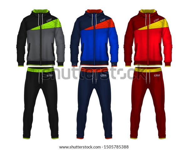 Sport Track Suit Design Templatejacket Trousers Stock Vector (Royalty ...
