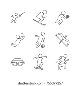 Sport Vector Collection Set Stock Vector (Royalty Free) 755399257 ...