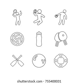 Sport Vector Collection Set Stock Vector (Royalty Free) 755400031 ...