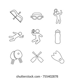 Sport Vector Collection Set Stock Vector (Royalty Free) 755402878 ...