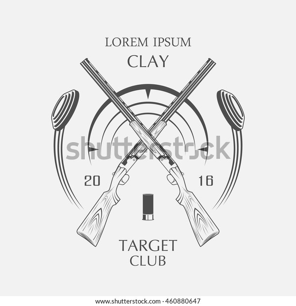 Sporting Clay Skeet Target Club Stock Vector (Royalty Free) 460880647
