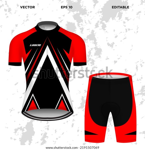 Sports Apparel Vector Template Editable Stock Vector (Royalty Free ...
