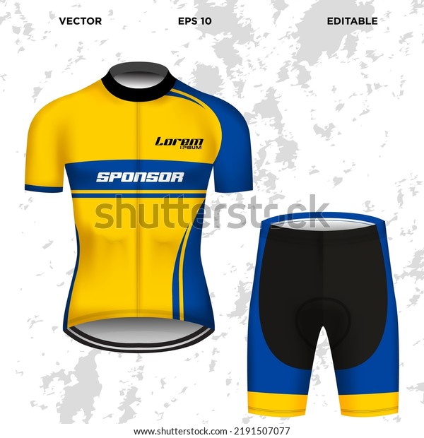 Sports Apparel Vector Template Editable Stock Vector (Royalty Free ...