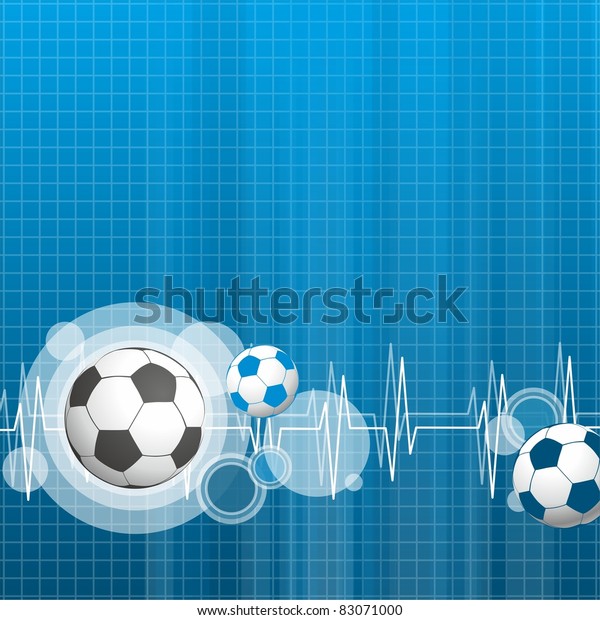 Sports Blue Background Balls Stock Vector (Royalty Free) 83071000 ...