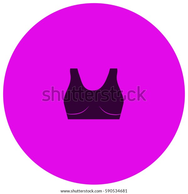 Sports Bra Vector Icon Stock Vector (Royalty Free) 590534681