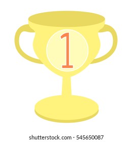 Winner Number 1 Cup Doodle Illustration Stock Vector (Royalty Free ...